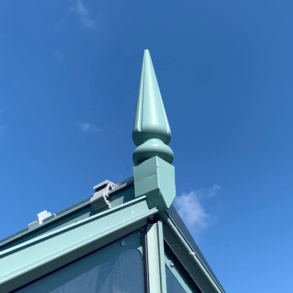 Coloured Rhino Finials (Pair) | Rhino Greenhouses UK